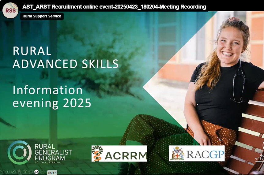 Advanced Skills Training Testimonials | Rural Generalist Program South ...